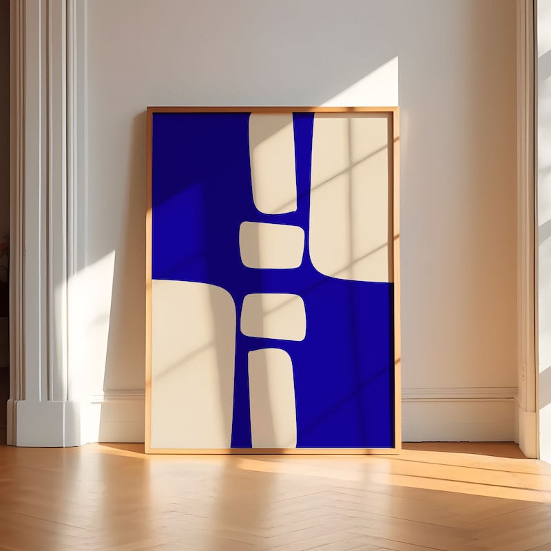 Cobalt Blue Wall Art - Etsy