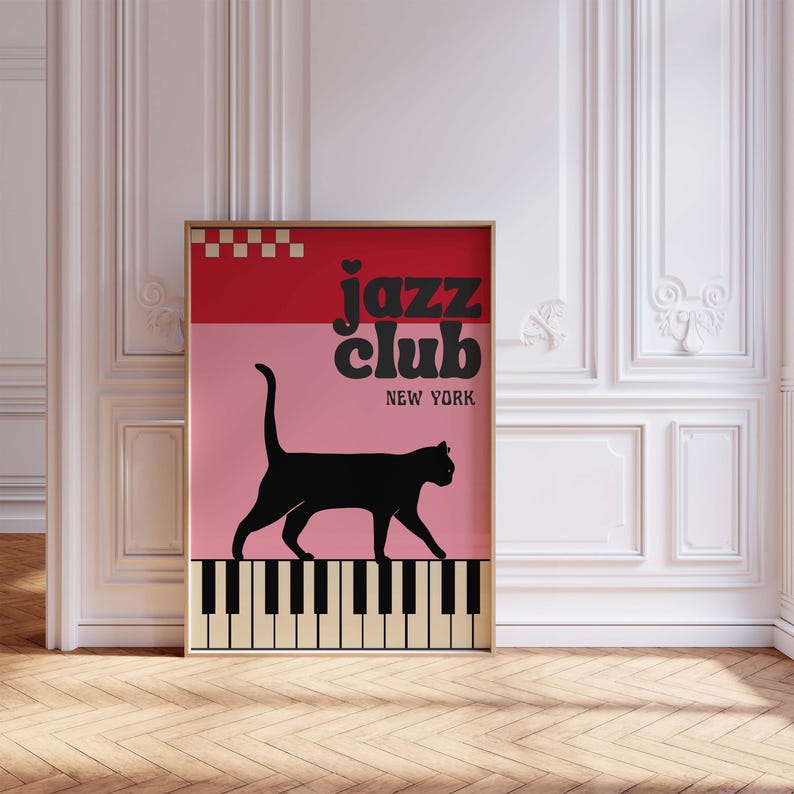 Retro Jazz Club Art Print: Music Festival Poster (digital Download) - Etsy