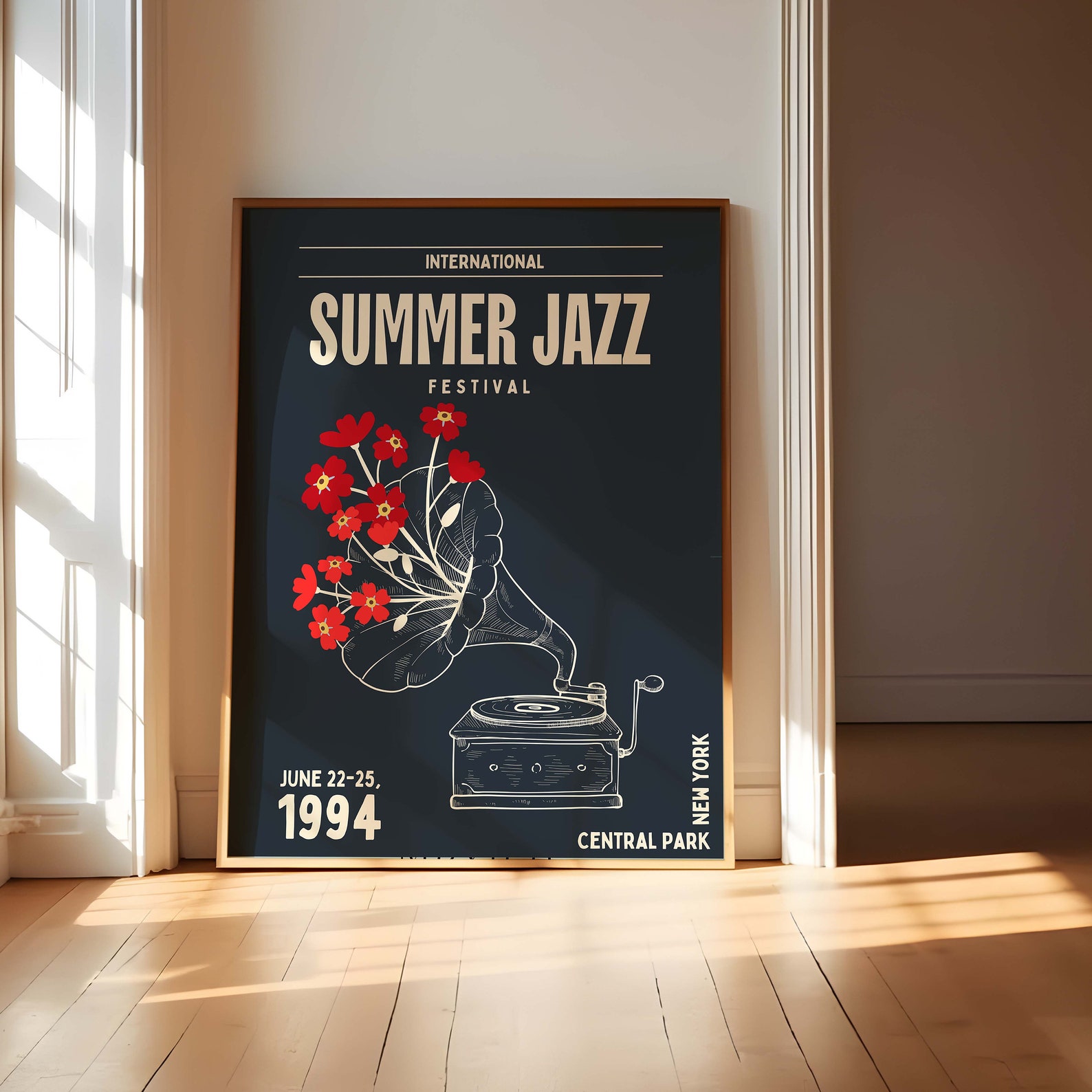 Jazz Festival Printable Wall Art, Jazz Poster, Retro Jazz Music Print ...