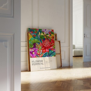 Flower Festival Poster Printable Art Print Flower Market Poster ...