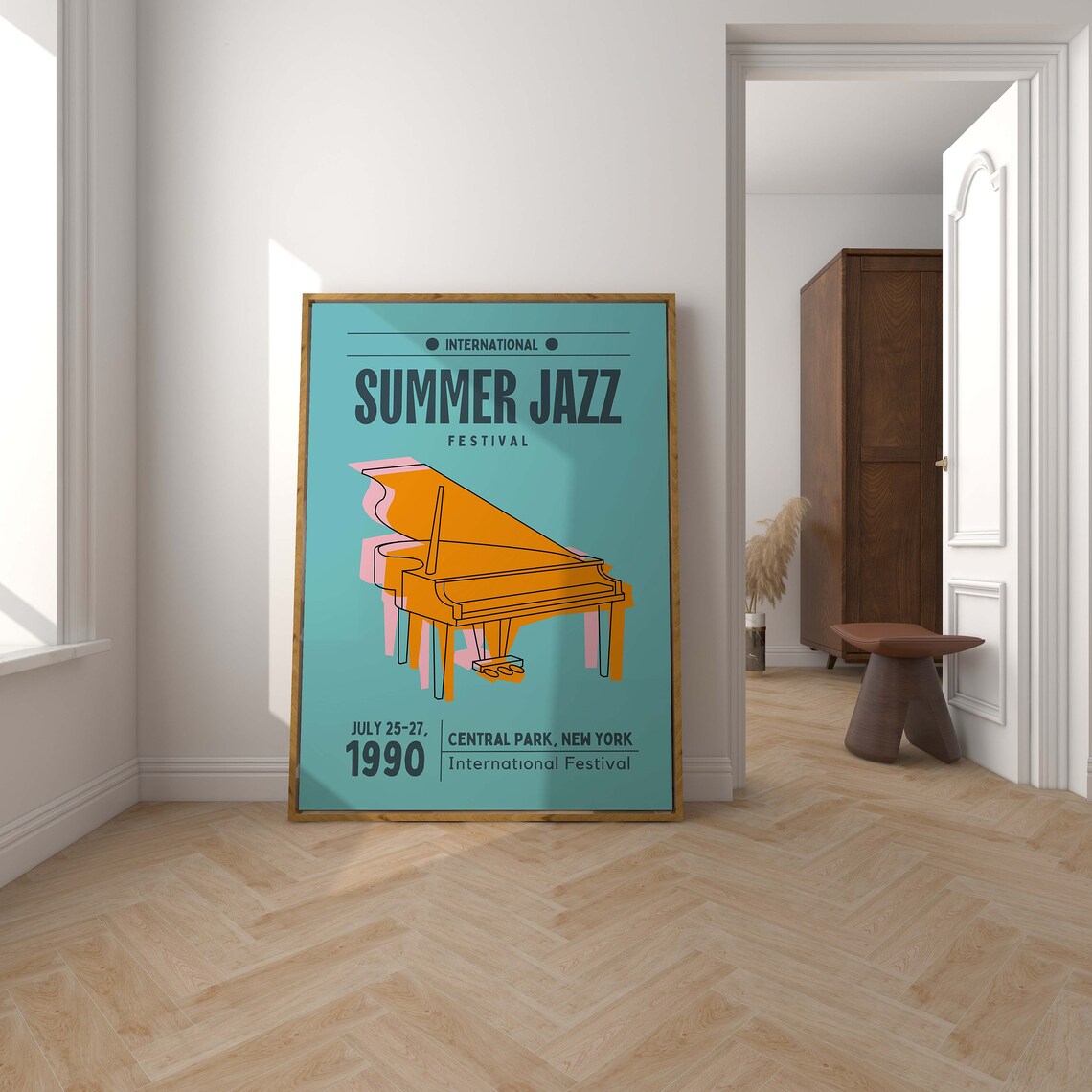 Jazz Festival Printable Wall Art, Jazz Poster, Retro Jazz Music Print ...