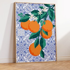 Orange Printable Wall Art Fruit Print Download Orange Print Ethnic ...