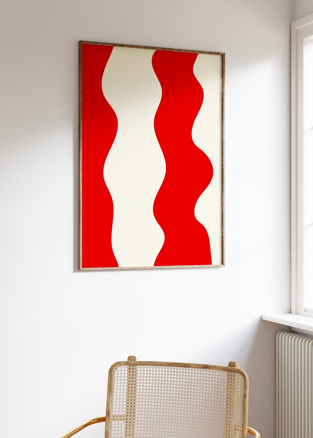 Abstract Red Printable Wall Art Large Size Minimalist Print - Etsy