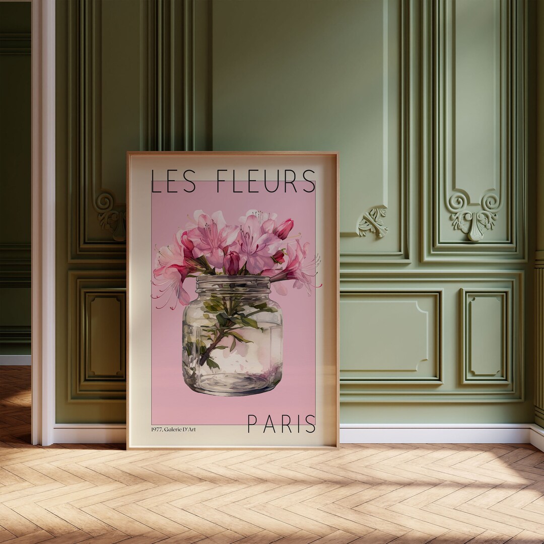 Les Fleurs Poster: Vintage French Botanical Art Print (digital Download ...
