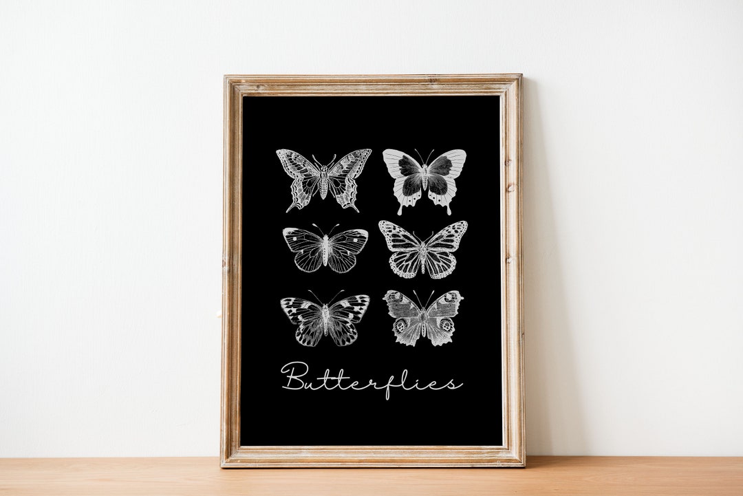 Butterfly Print Digital Download, Butterfly Printable Wall Art,home ...