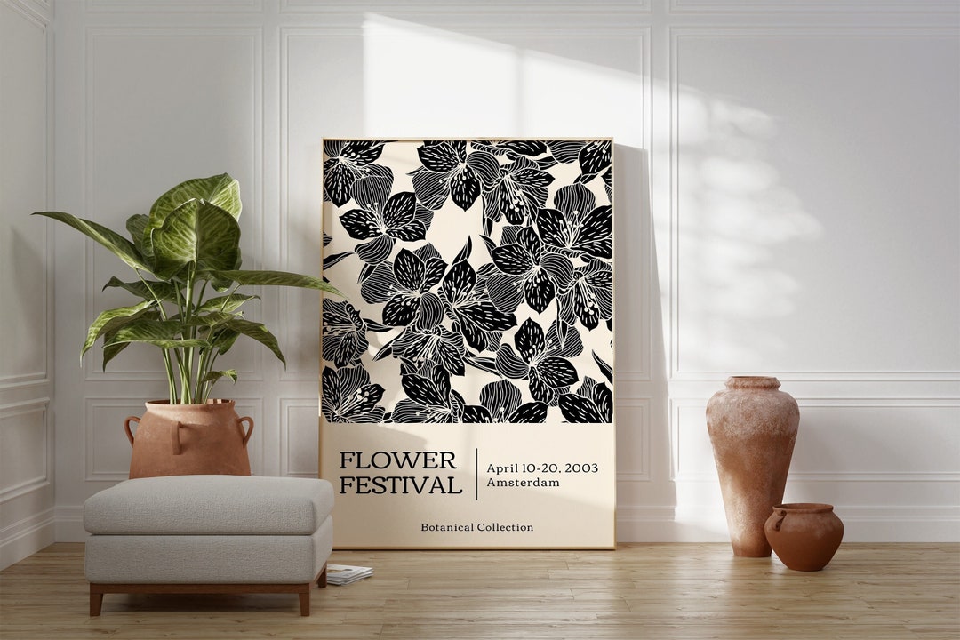 Flower Festival Poster Printable Art Print Flower Market Poster ...