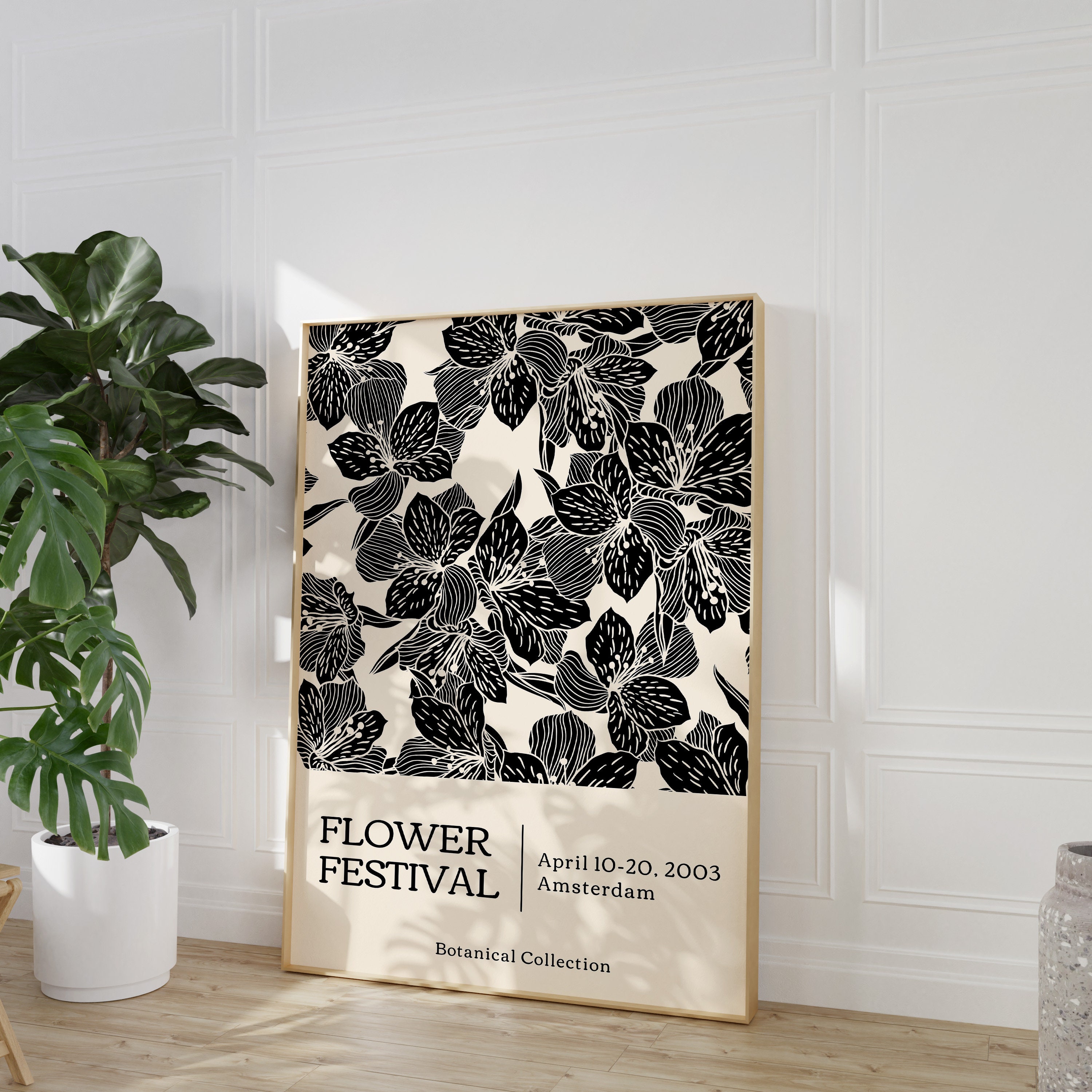 Flower Festival Poster Printable Art Print Flower Market - Etsy