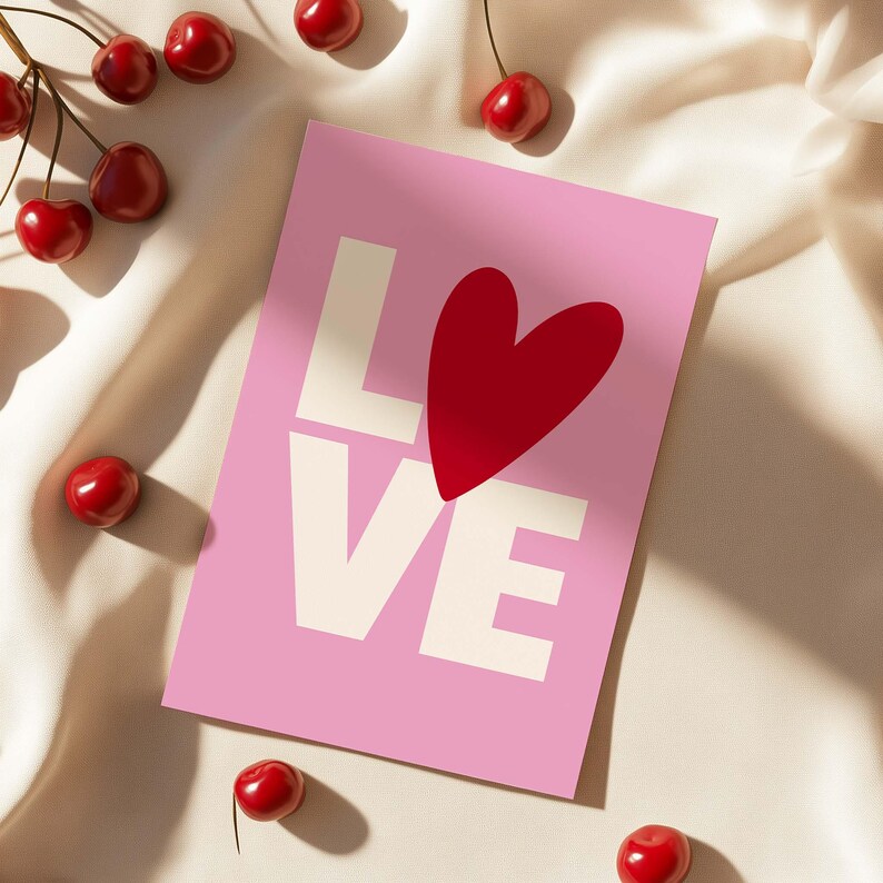 Valentine’s Day Card, Love Printable Greeting Card (digital Download ...