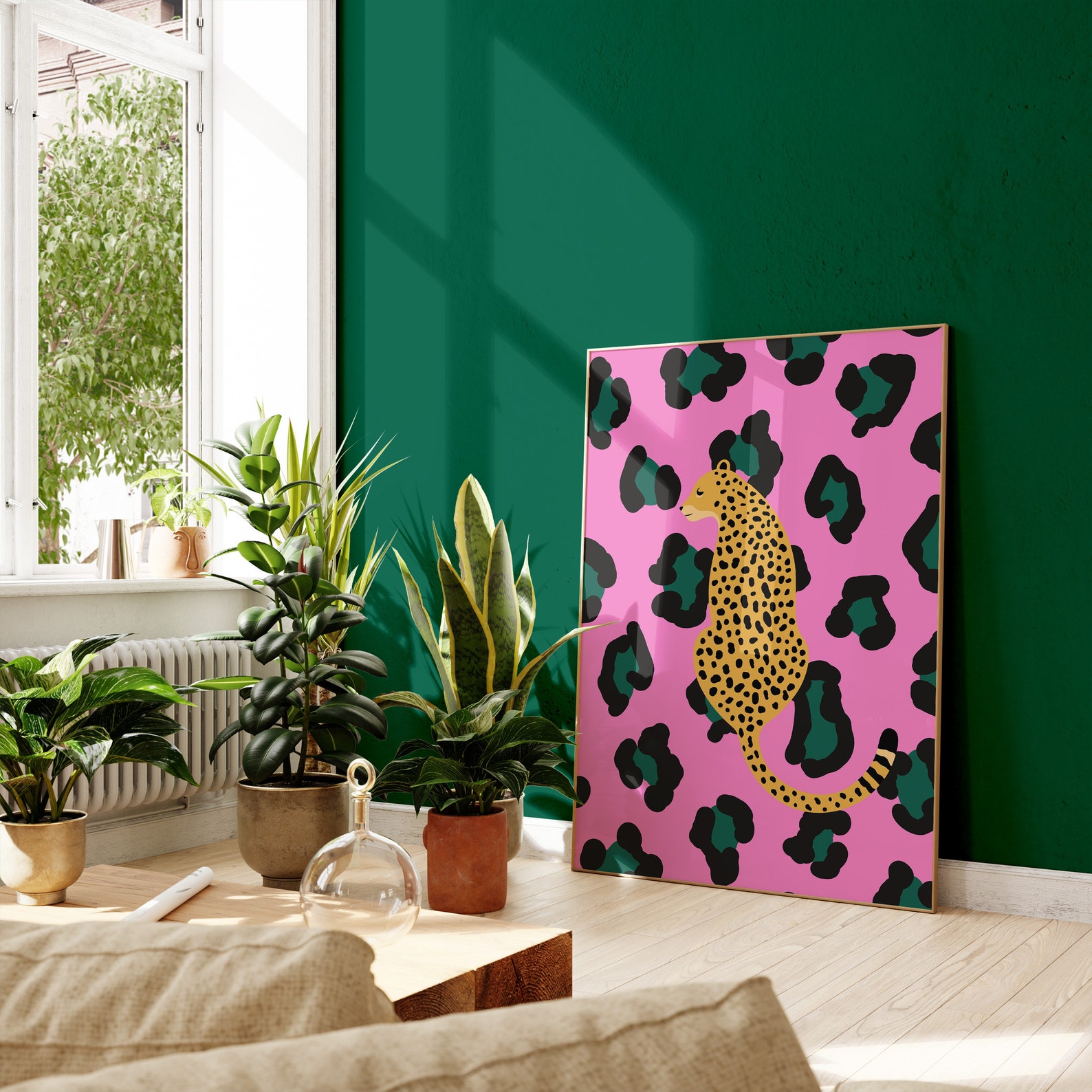 Hot Pink Cheetah Preppy Printable Wall Art Preppy Room Decor - Etsy
