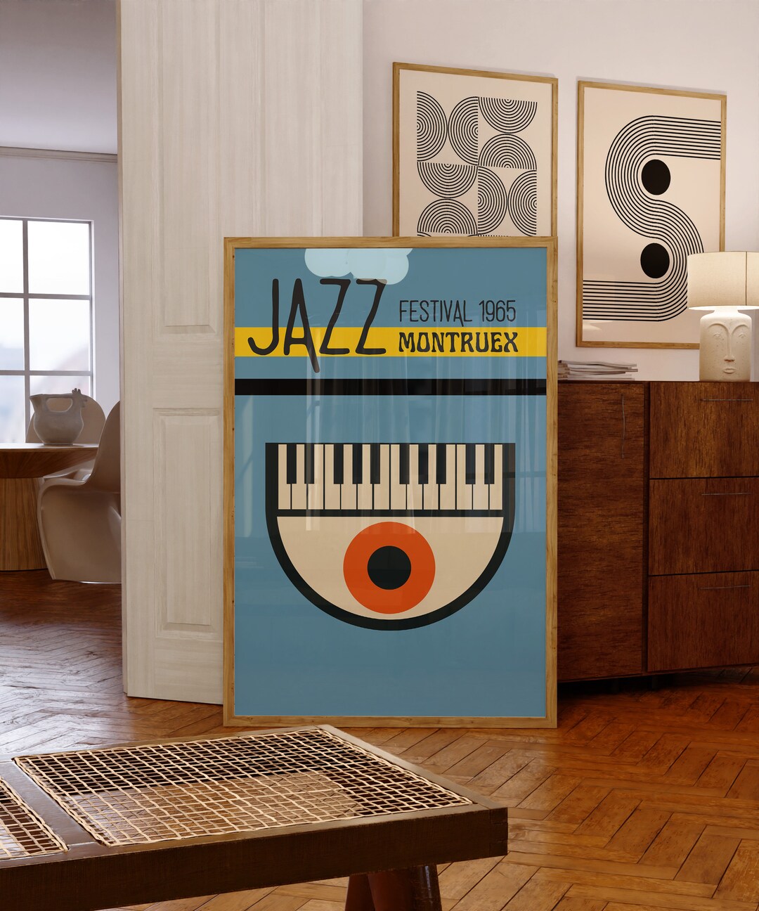 Vintage Jazz Music Festival Printable Wall Art, Montreux Jazz Festival ...