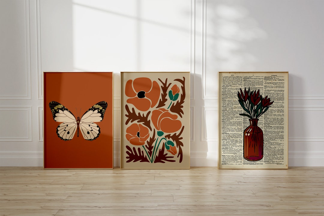 Fall Printable Wall Art Set, Gallery Set of 6 Fall Art Prints ...