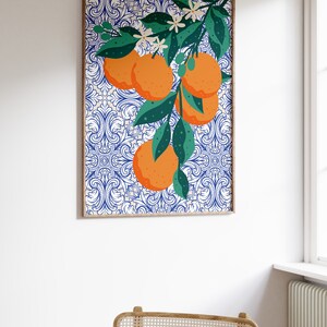 Orange Printable Wall Art Fruit Print Download Orange Print Ethnic ...