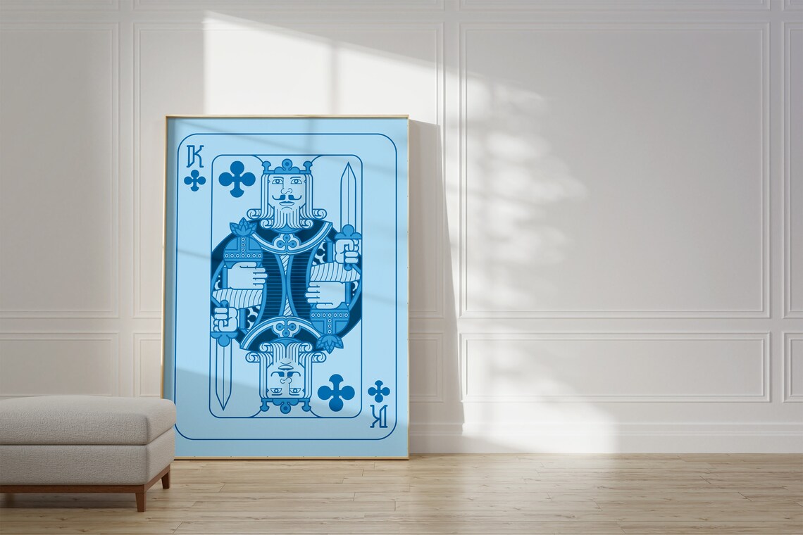 Blue Preppy Printable Wall Art Set of 2 Preppy Print Set - Etsy