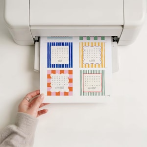 2026 Mini Funky Calendar Cards: Square Monthly Cute Desk Calendar Set ...