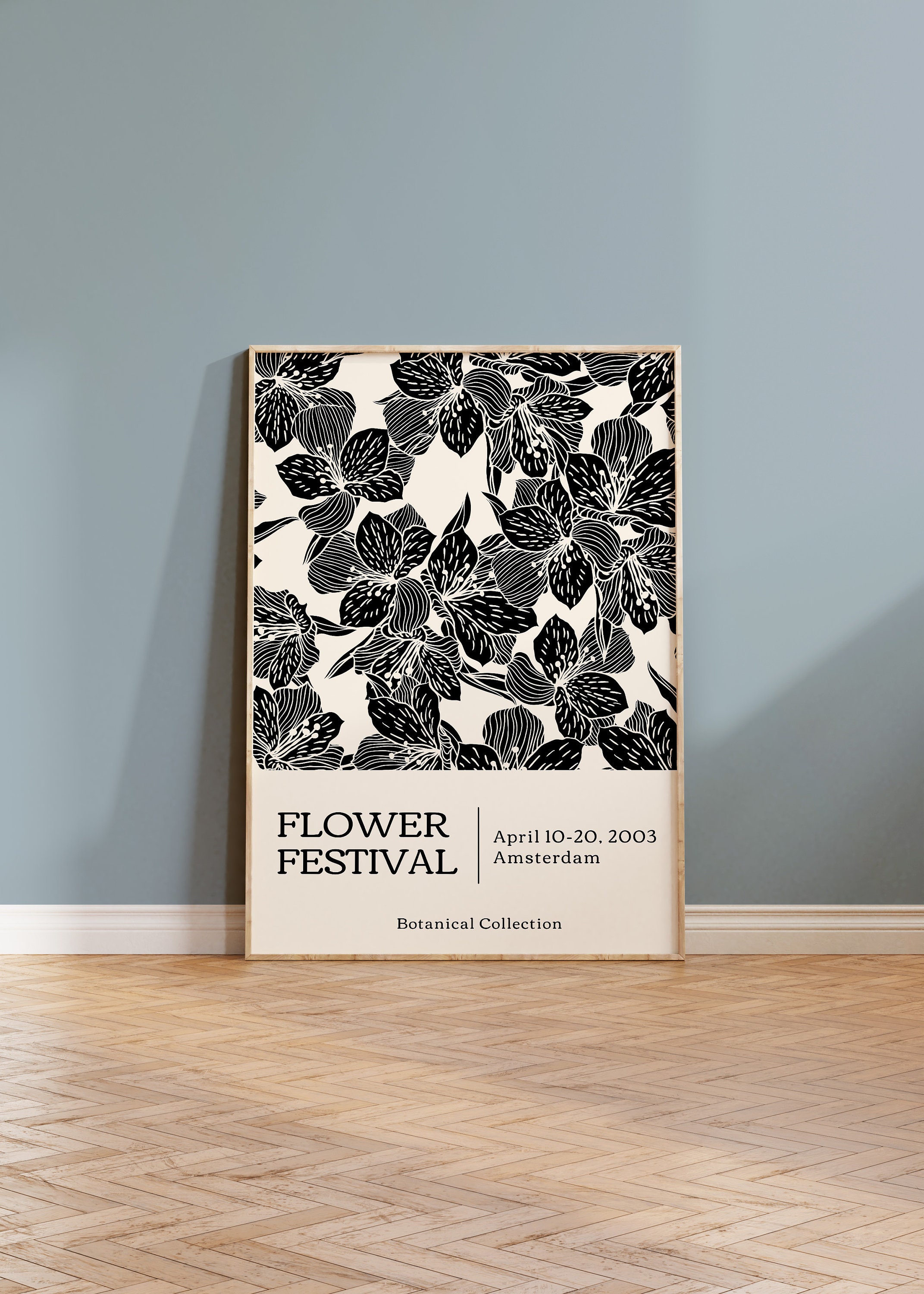Flower Festival Poster Printable Art Print Flower Market - Etsy