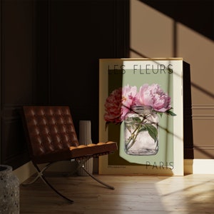 Les Fleurs Poster, Flower Printable Wall Art, Botanical Print, Vintage ...
