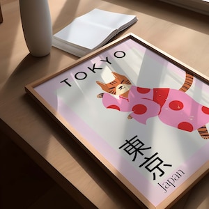 Tokyo Travel Print, City Printable Wall Art, Preppy Travel Poster ...