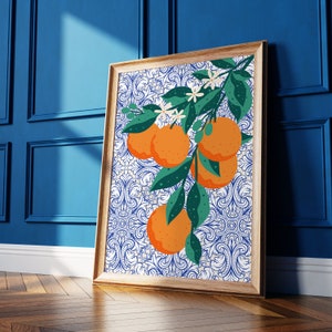 Orange Printable Wall Art Fruit Print Download Orange Print Ethnic ...
