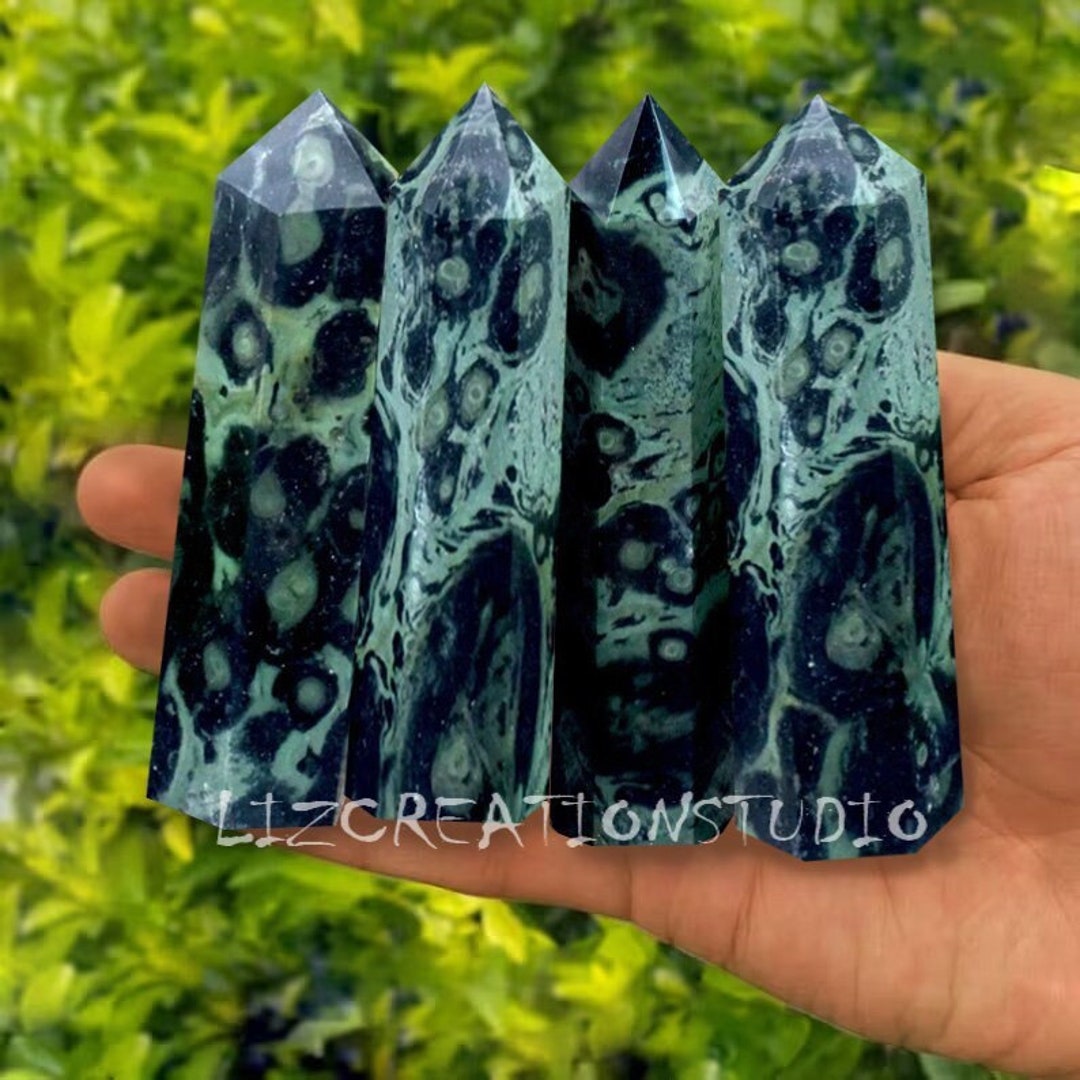 Kambaba Jasper Tower Point-natural Gemstone Crystal Obelisk Wand-throat ...