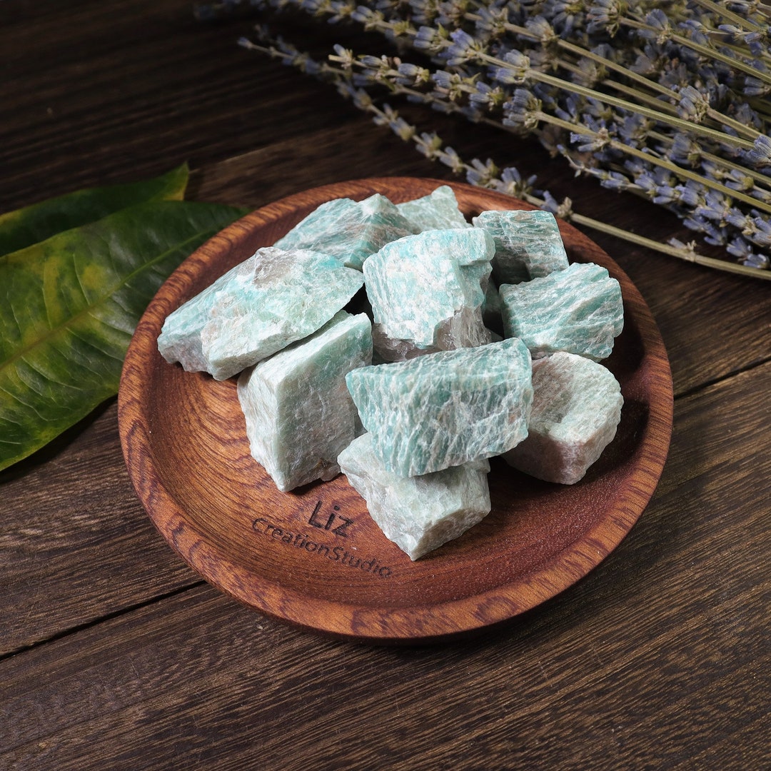 Raw Amazonite Stone-natural Rough Amazonite Crystals - Etsy