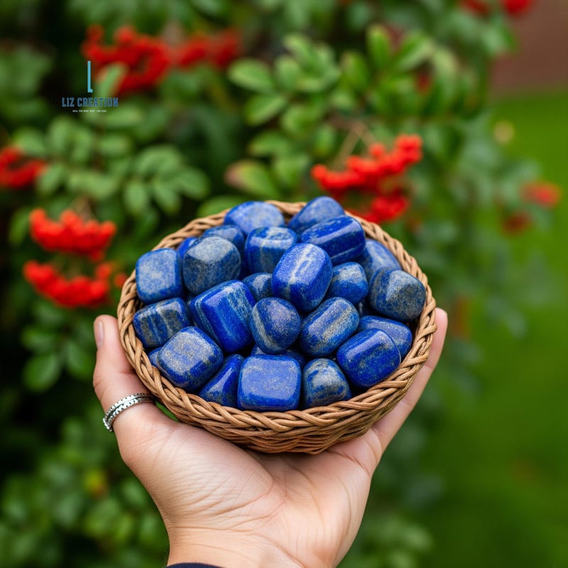 Blue Tumbled Stones - Etsy