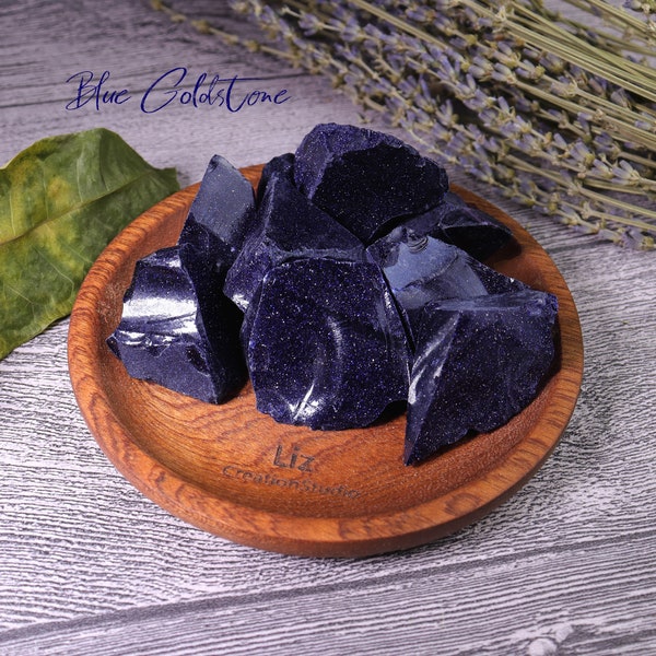 Blue Goldstone - Etsy