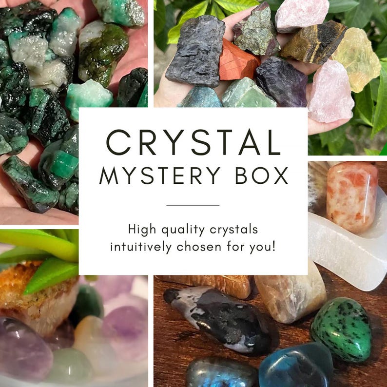 Crystal Mystery Box, Rough Stones, Jewelry, Healing Crystals - Etsy