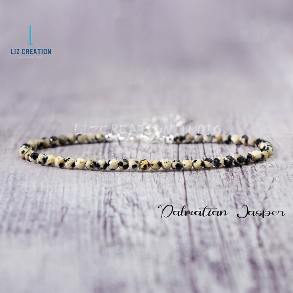Dalmation Jasper Bracelet - Etsy