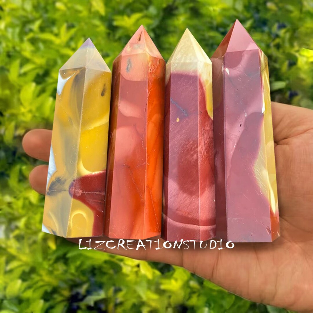 Mookaite Jasper Tower Point Mineral Specimen Gemstone Crystal Obelisk ...