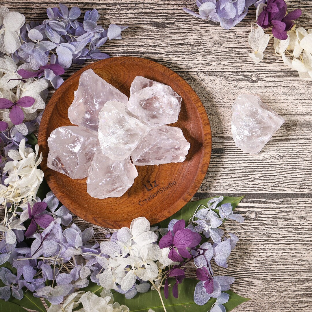 Raw Clear Quartz Stone-natural Rough Clear Quartz Crystals Gemstones ...