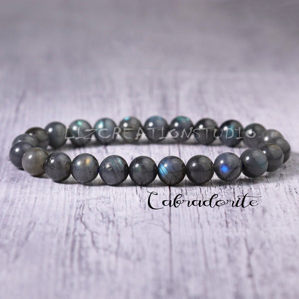 Labradorite Bracelet - Etsy