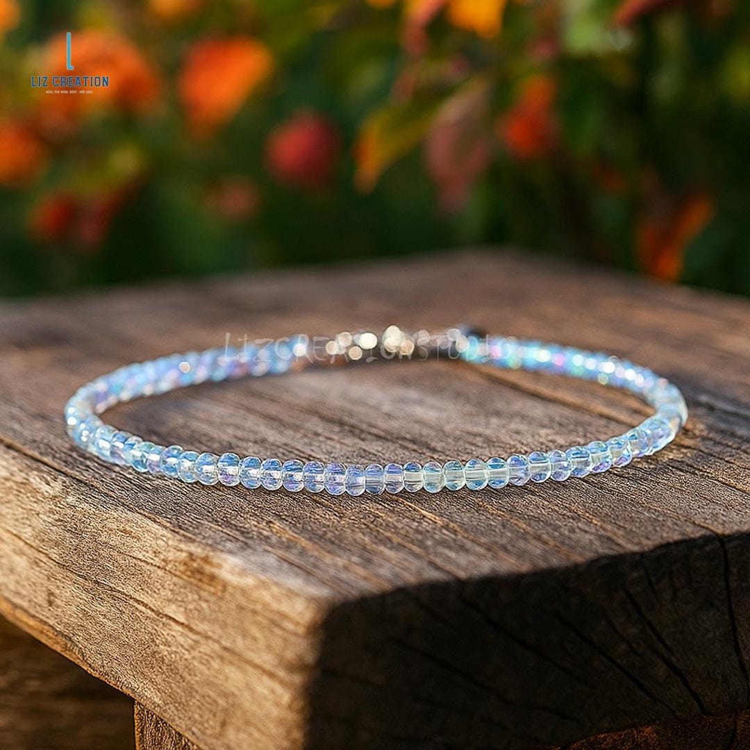 Healing Opalite Crystal Minimalist Bracelet -delicate Stone Dainty ...