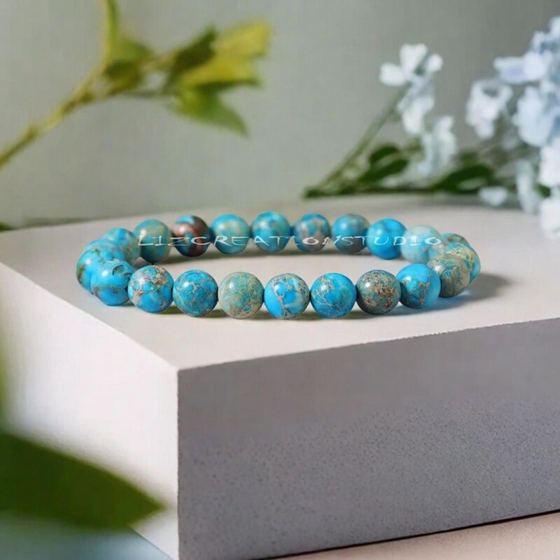Blue Jasper Beads - Etsy