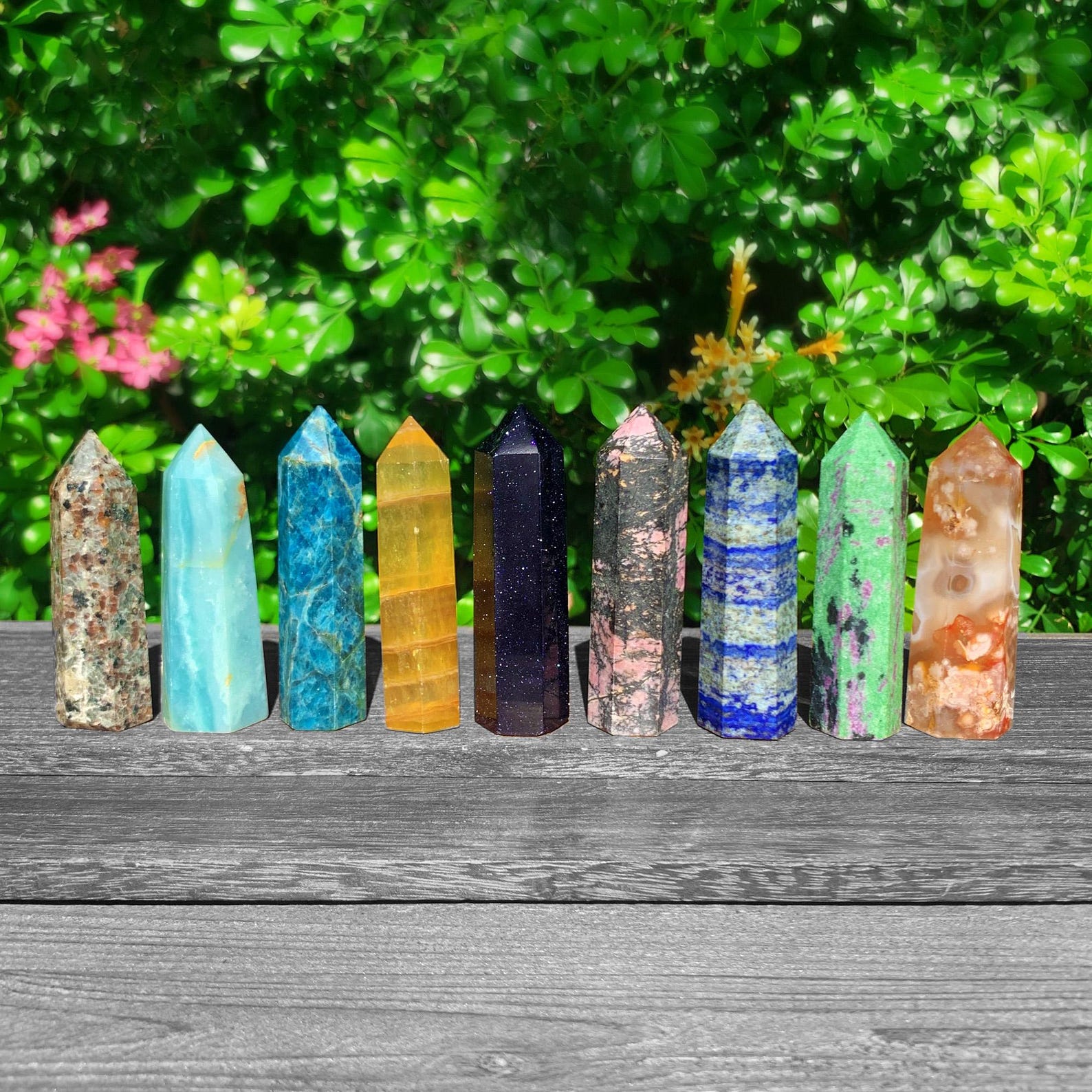 Mexican Crazy Agate Tower Point- Natural Gemstone Obelisk Wand- Mineral ...