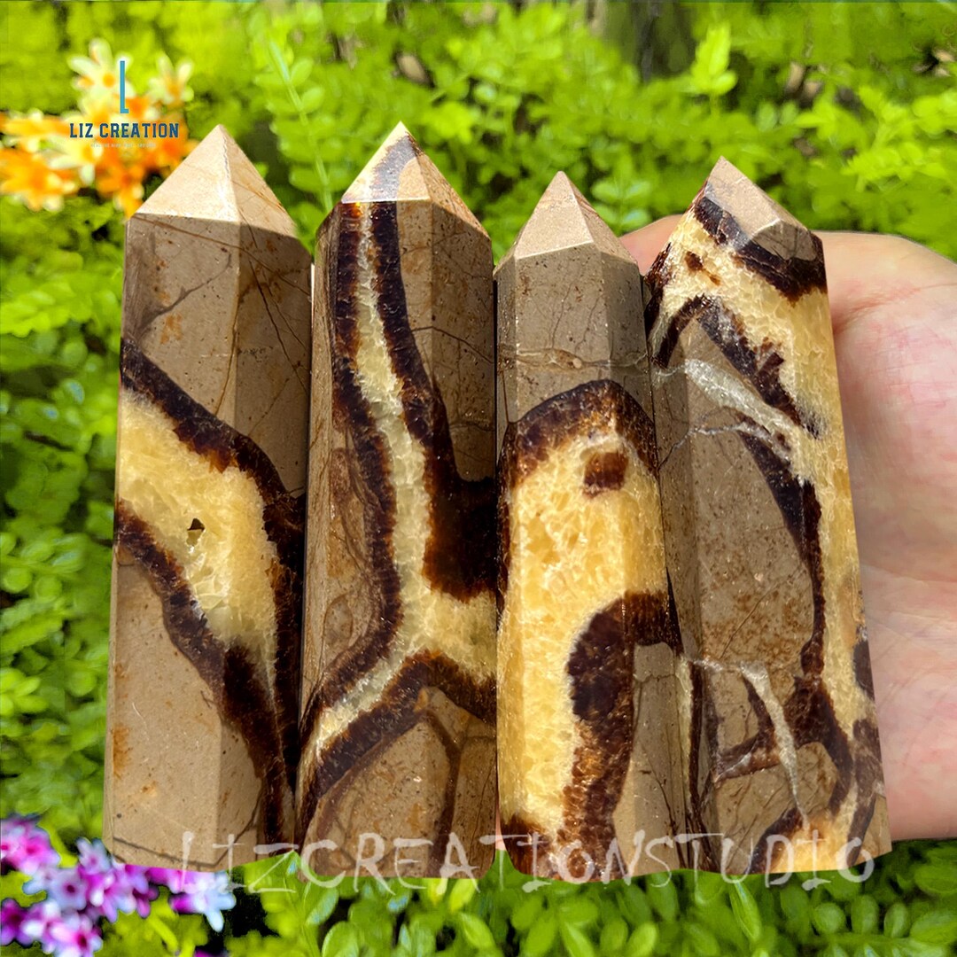Septarian Tower, Septarian Point, Natural Septarian Stone Obelisk Wand ...