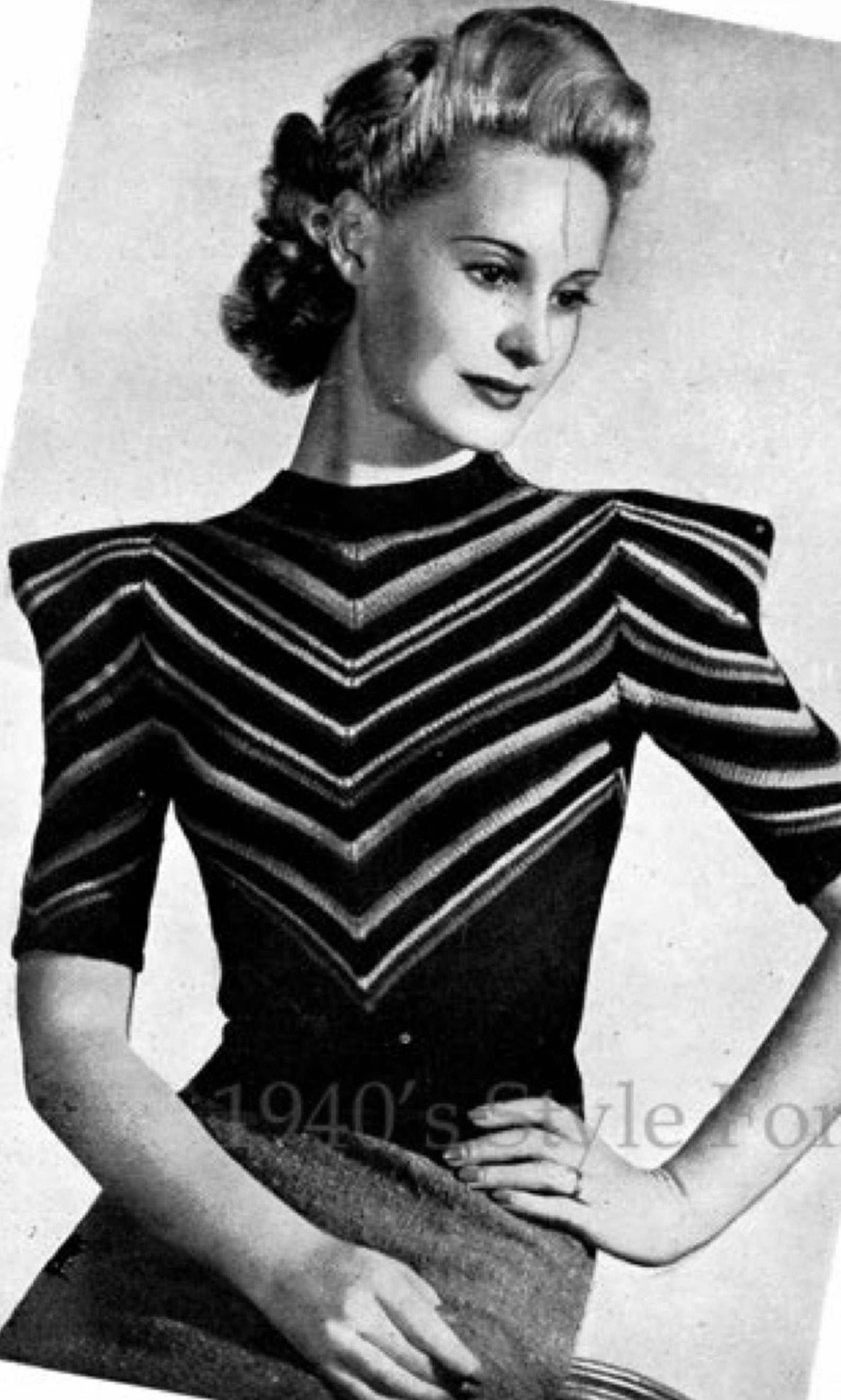 Vintage Stripe Blouse - Etsy