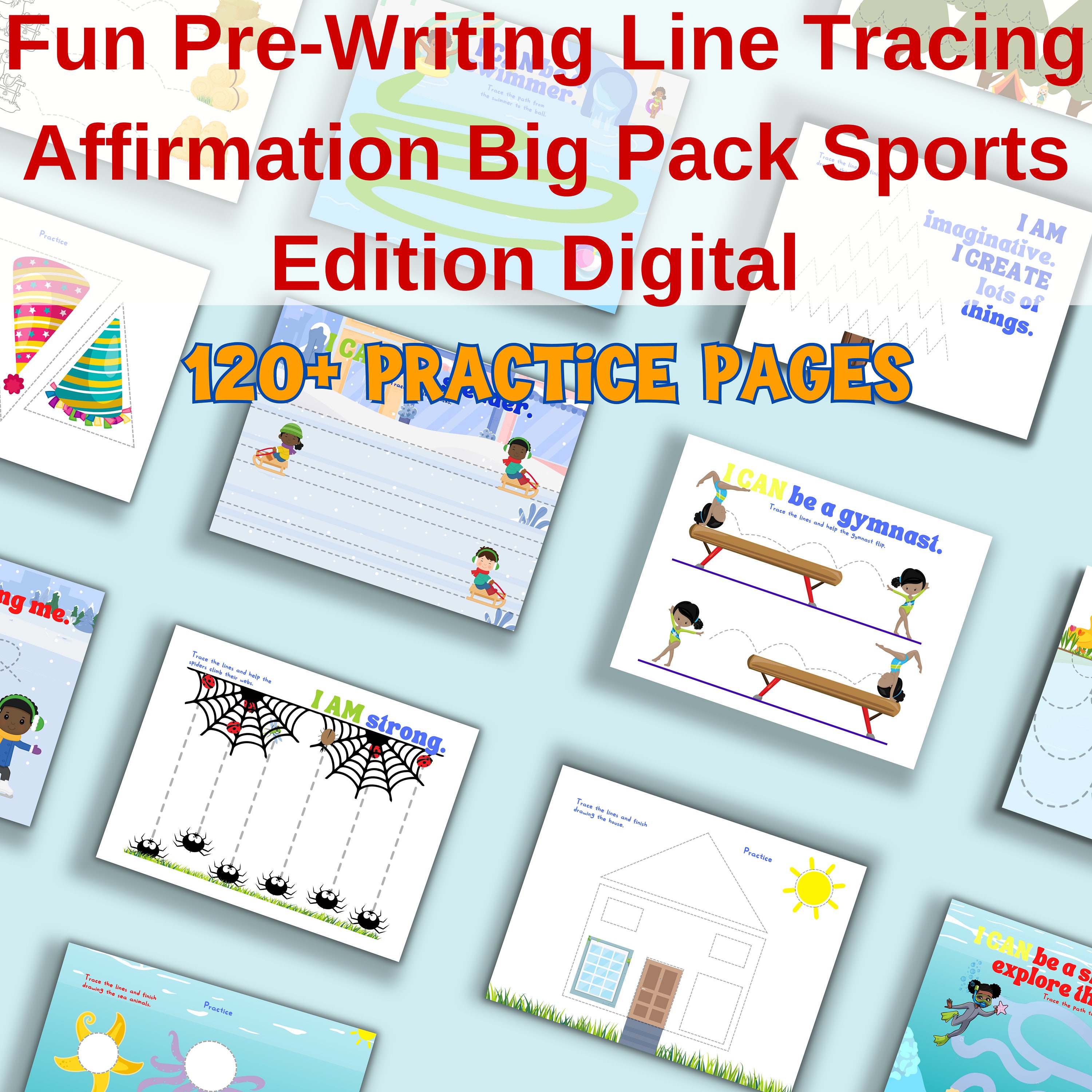 Line Tracing, Pre-writing, Toddler Worksheet, Affirmations, Preschool ...