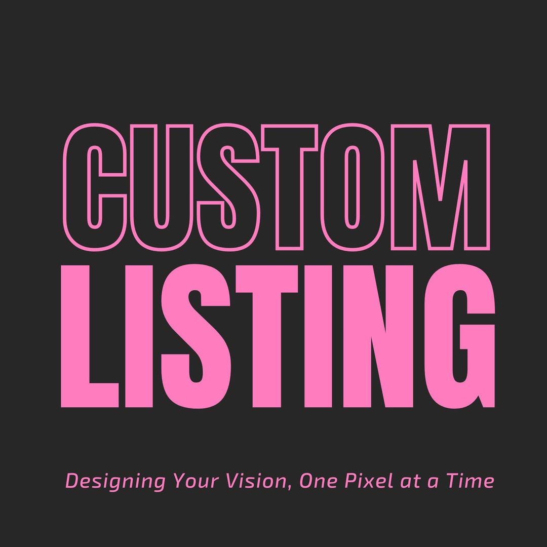 CUSTOM LISTING - Etsy