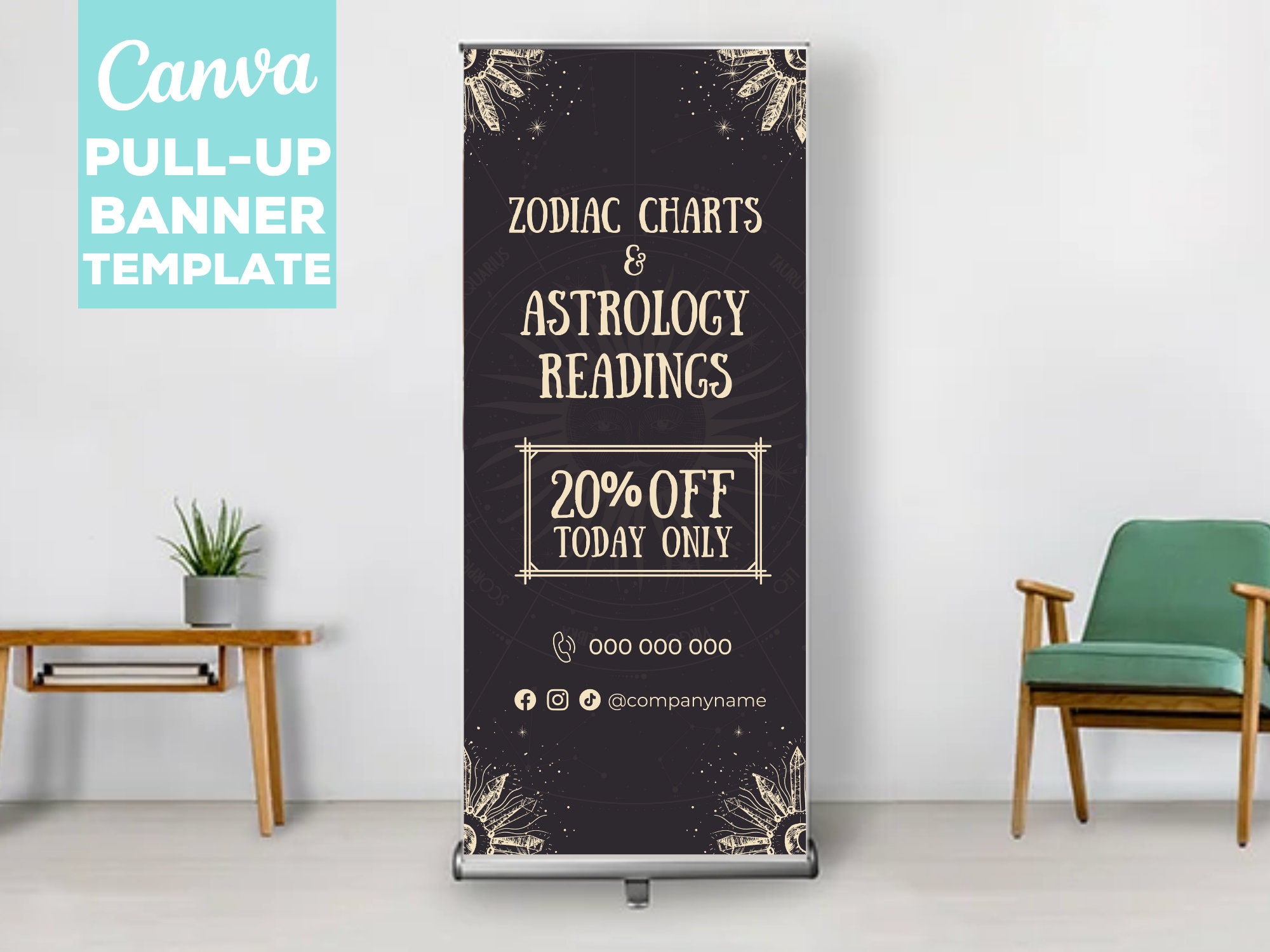 Astrology Pull up Retractable Banner, Event Sign, Business Banner ...