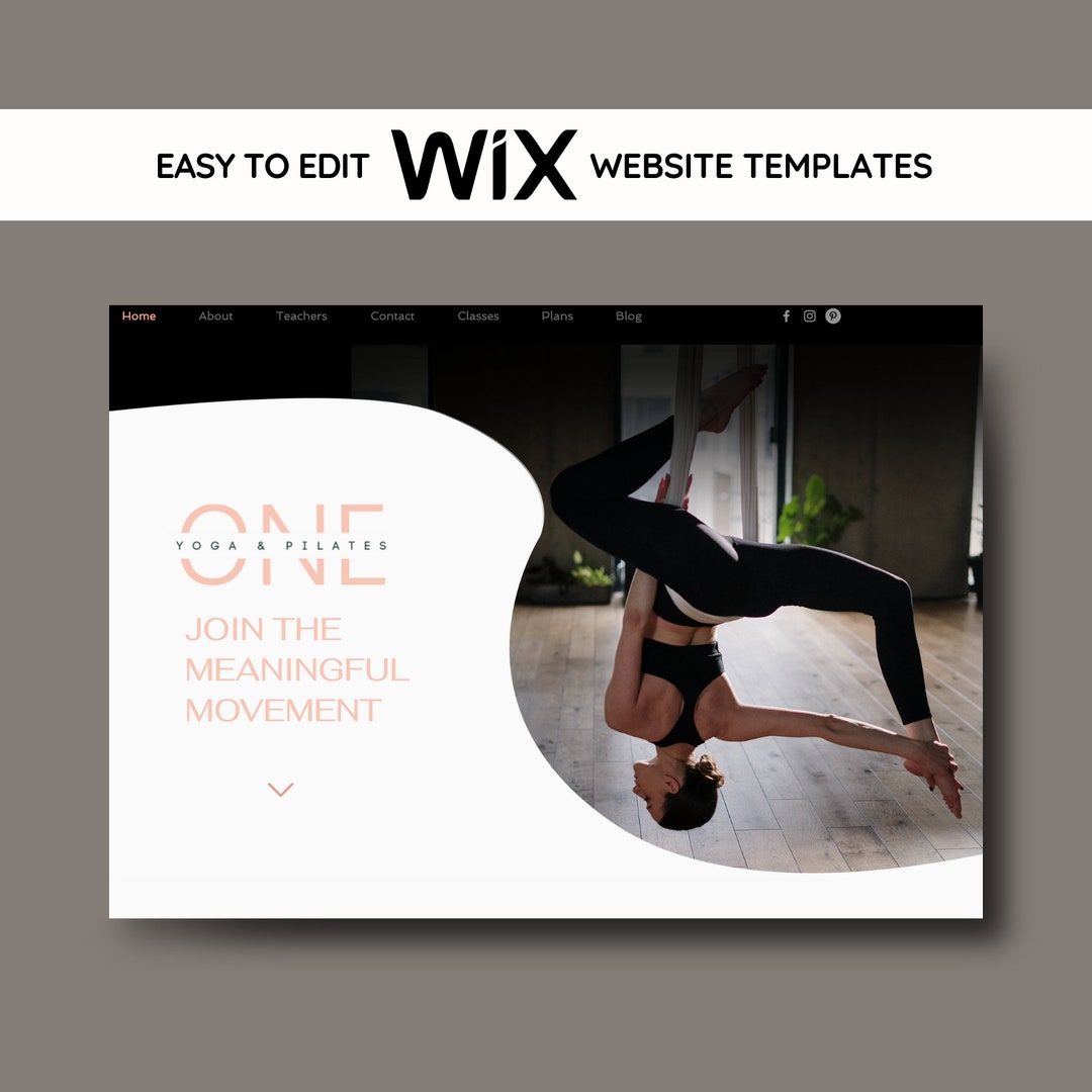 Wix Yoga Website Template, WIX Template Minimalist, Wix Online Shop ...