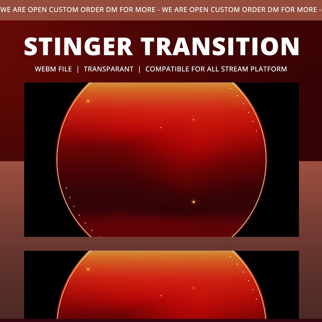 Crimson Aura Animated Stinger Transition / Celestial Motion / Gold Line ...