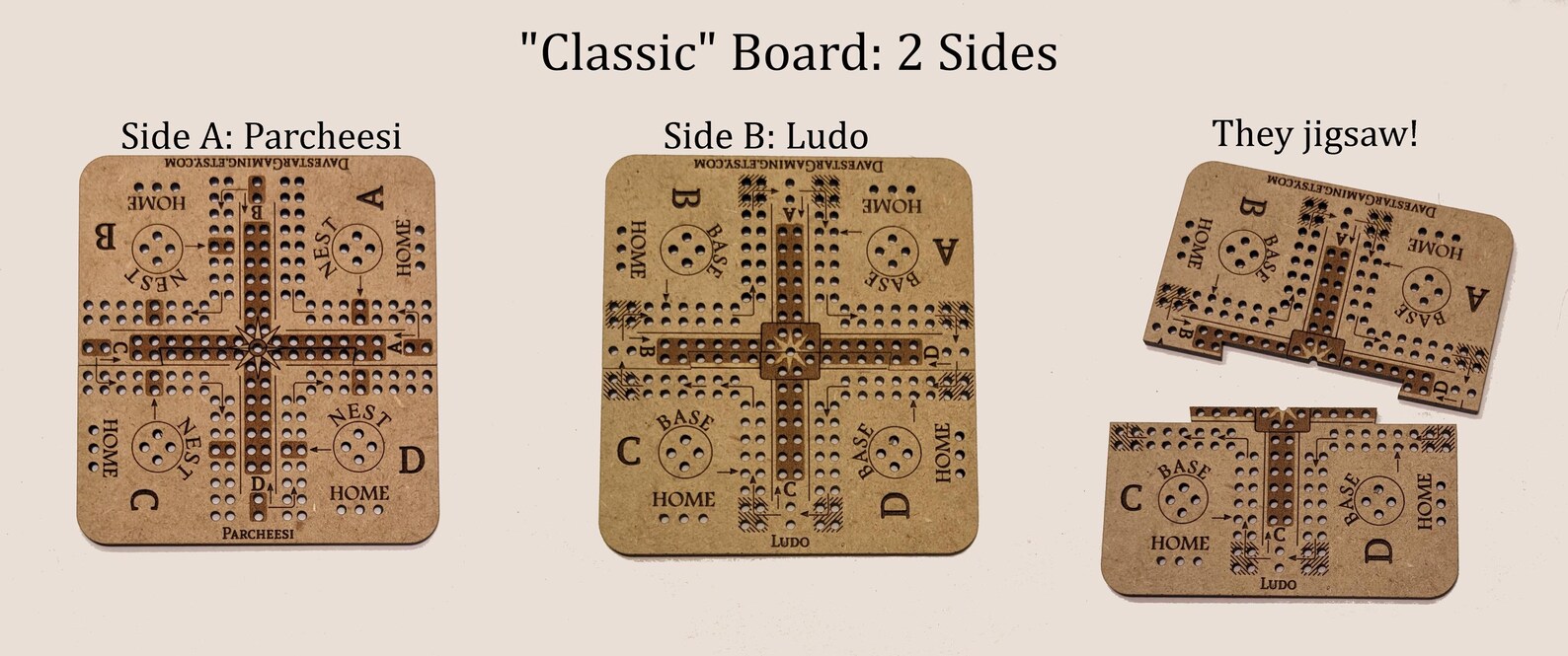 Ultralight Travel Ludo, Parcheesi, or Tock Emergency Game Kit - Etsy