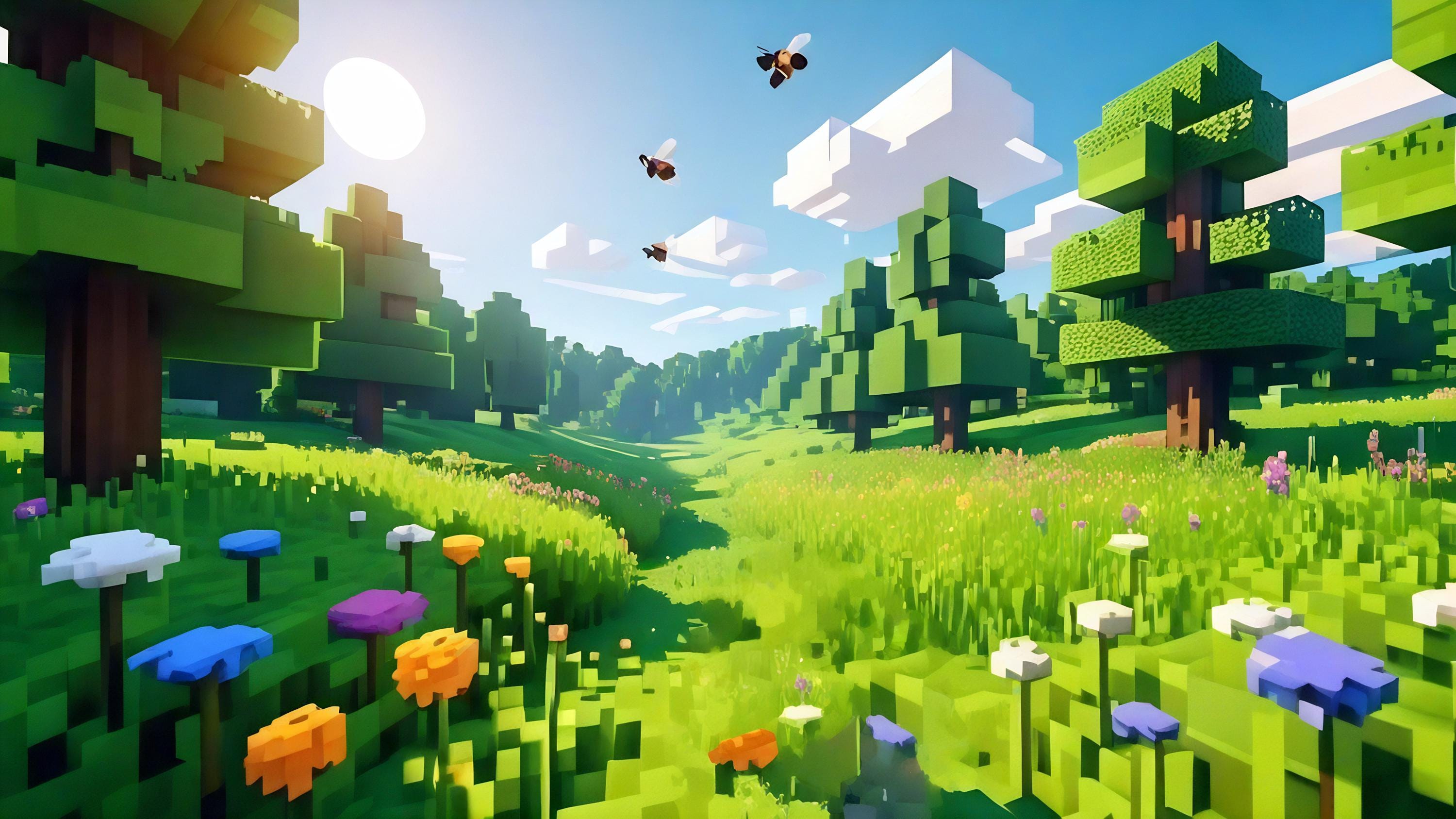 A Day at Flower Valley - 4K Pixel Art Background Screensaver,gaming ...