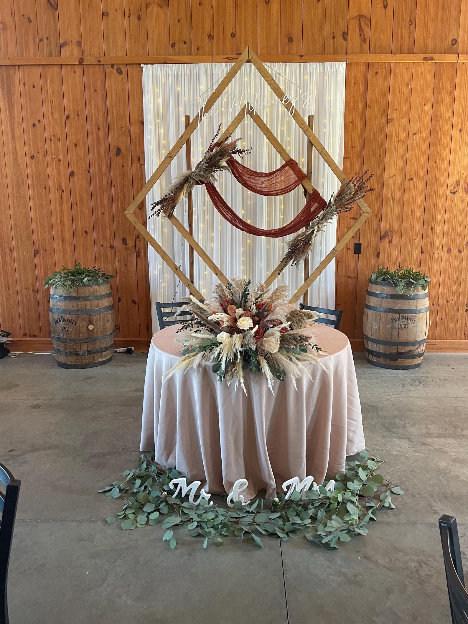 Boho Custom Sweetheart Headtable Piece 4 Ft or 3 Ft - Etsy