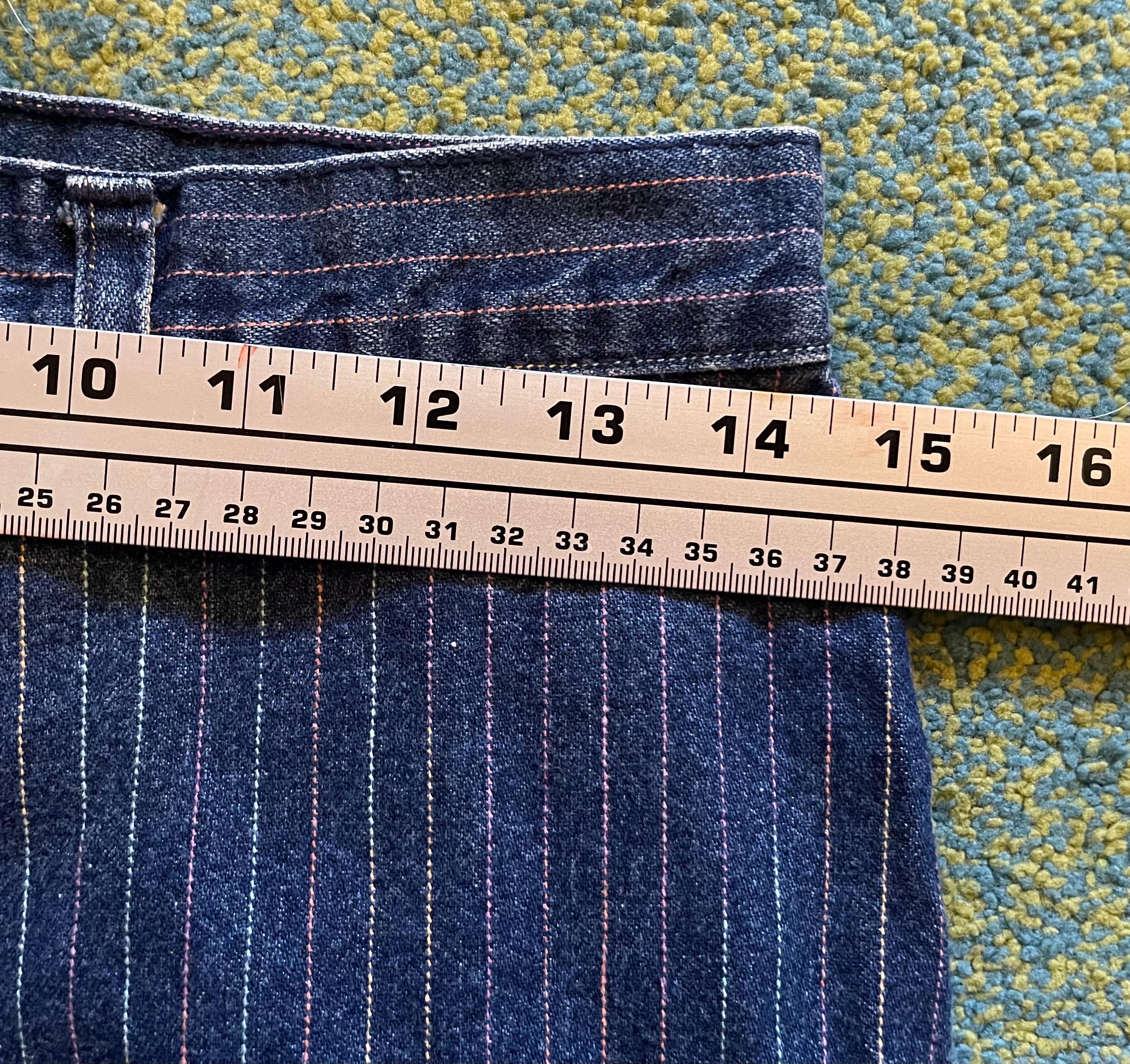 Vintage Women’s Pin Striped Denim Lee Jeans - Etsy