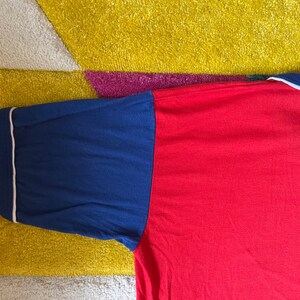 Vintage V-neck Raglan Tshirt Made in USA - Etsy