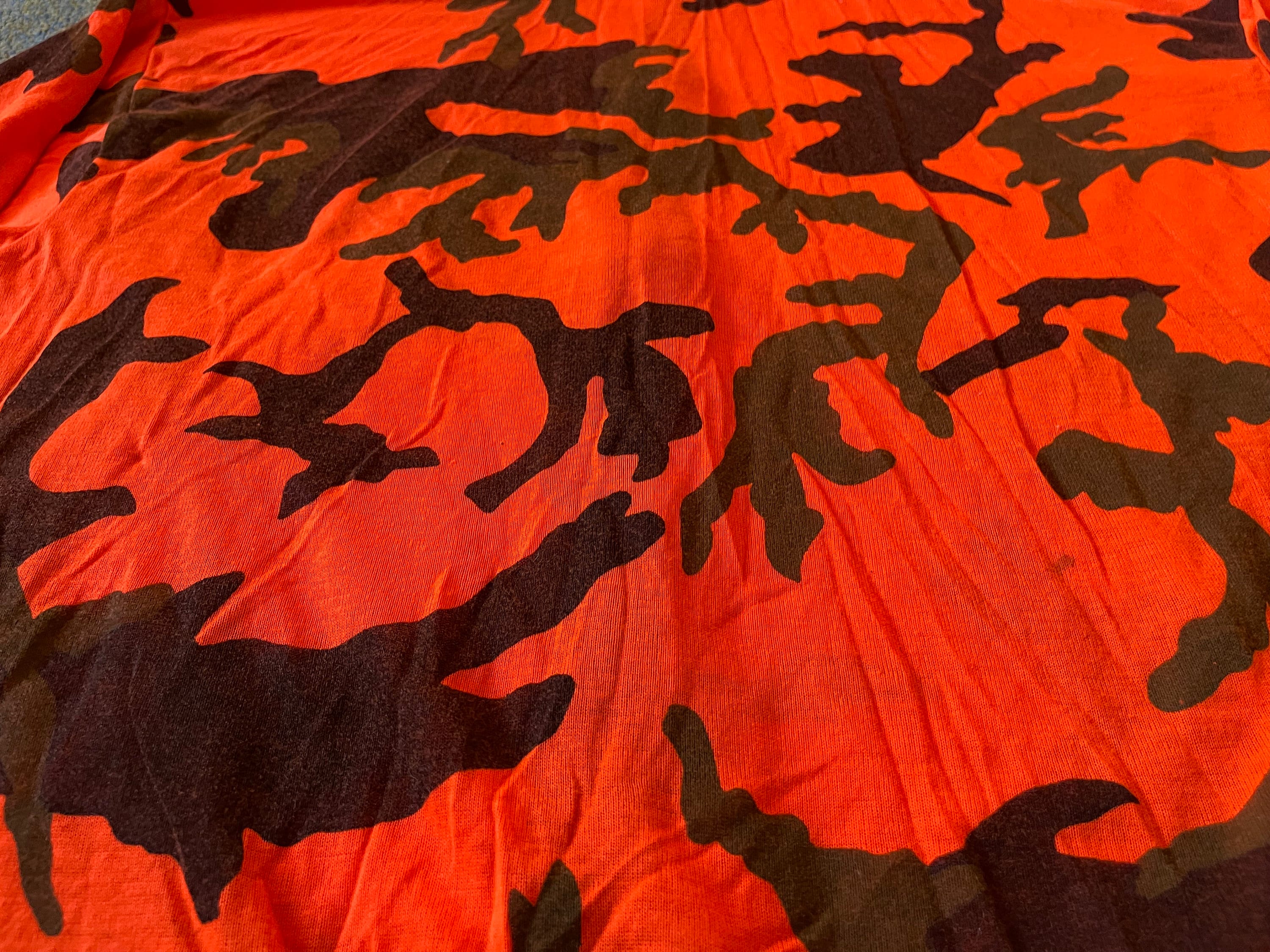 Vintage Blaze Orange Camo Hunting Hoodie Made in USA - Etsy