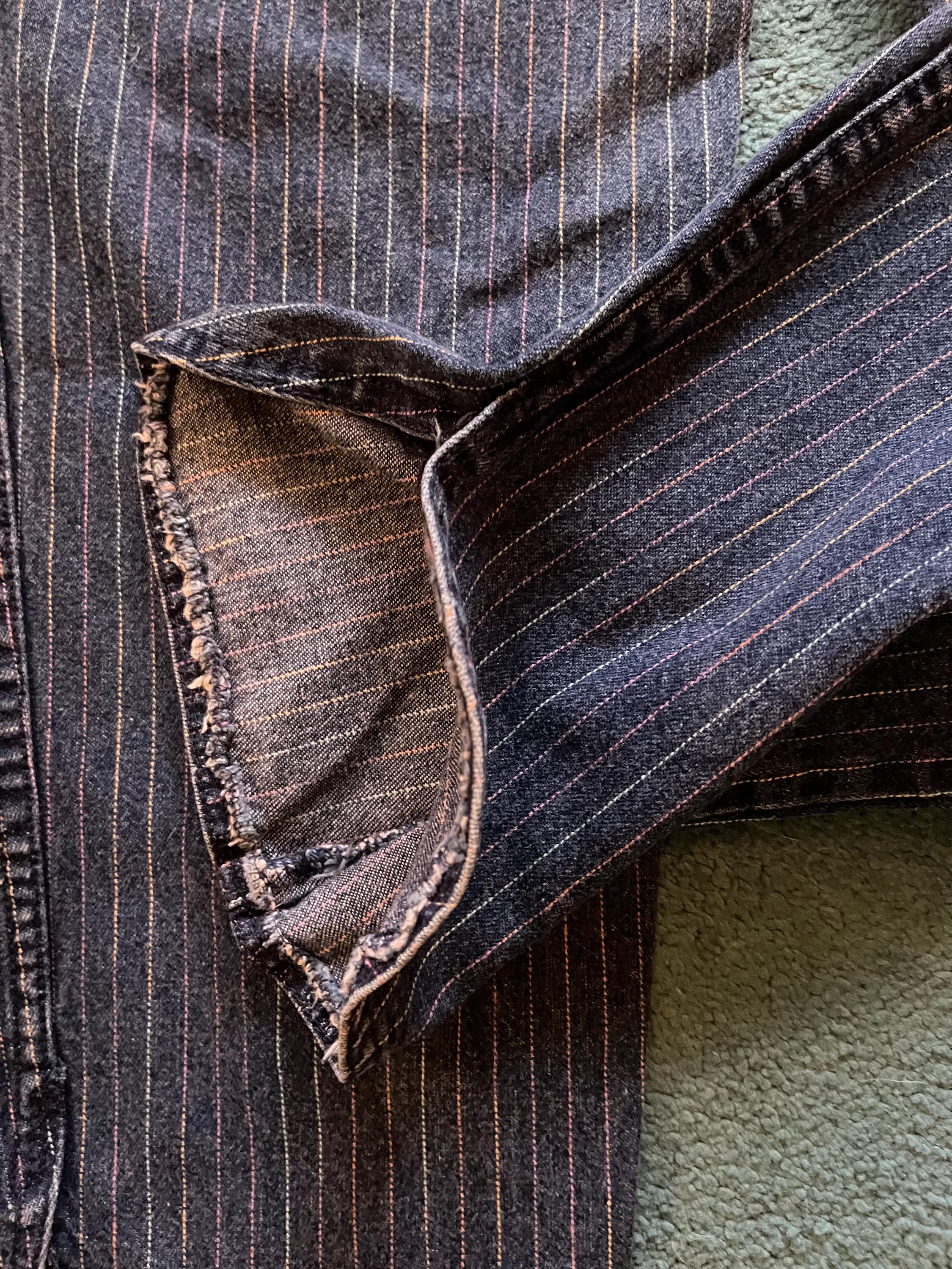 Vintage Women’s Pin Striped Denim Lee Jeans - Etsy