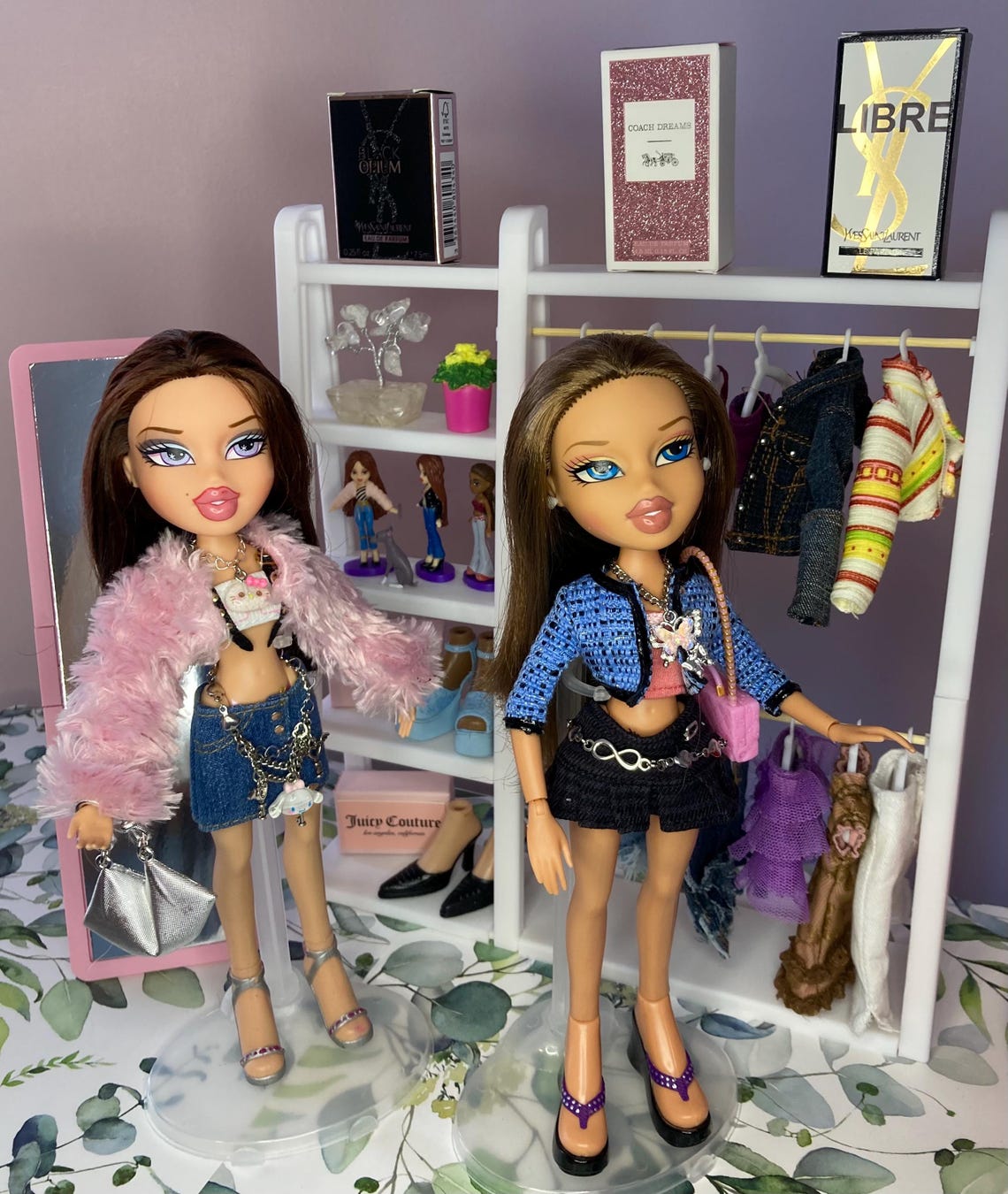 Bratz Doll Furniture, Wardrobe, Dresser, Drawers, Hanging, Shoe Racks ...