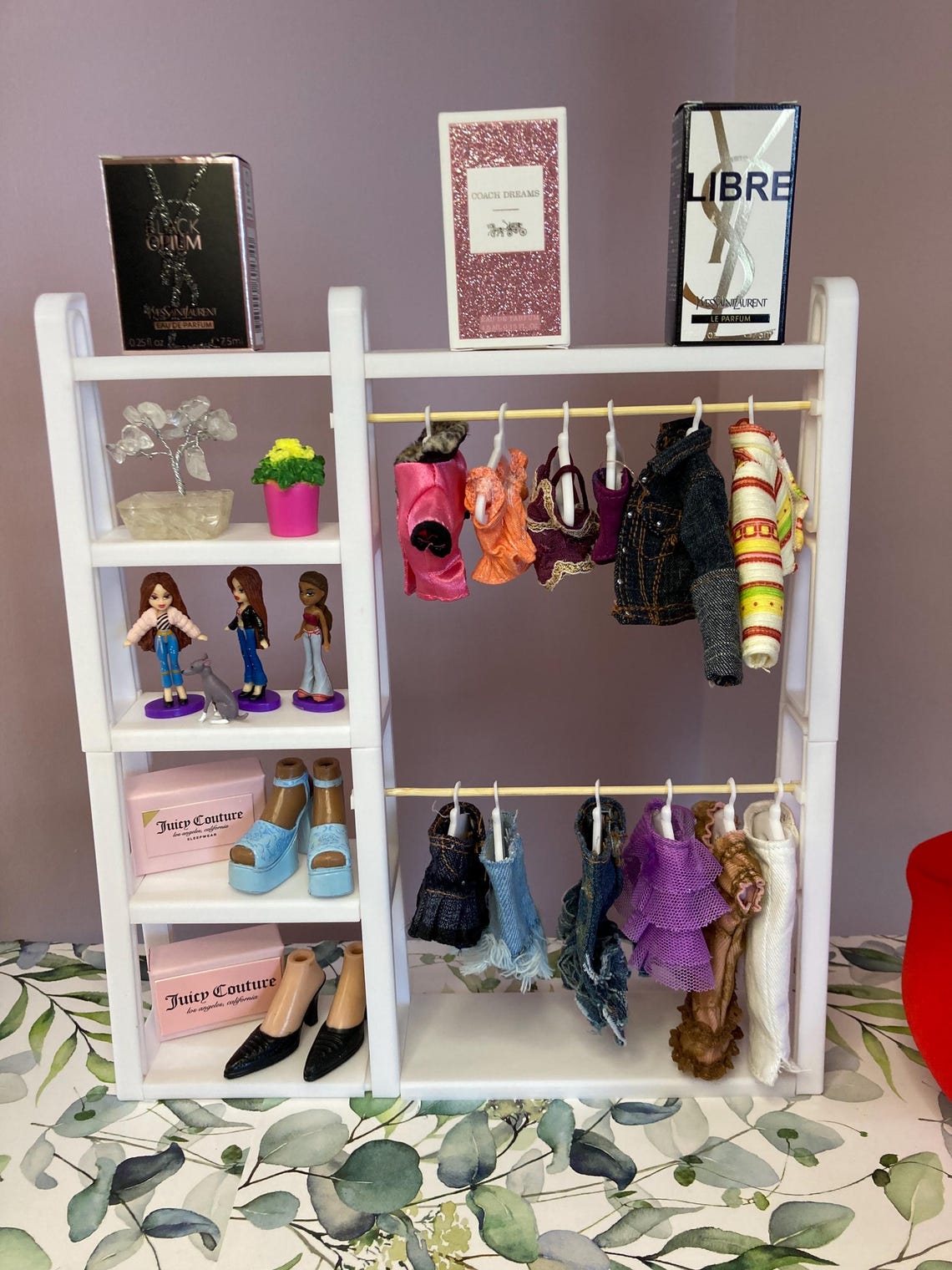 Bratz Doll Furniture, Wardrobe, Dresser, Drawers, Hanging, Shoe Racks ...
